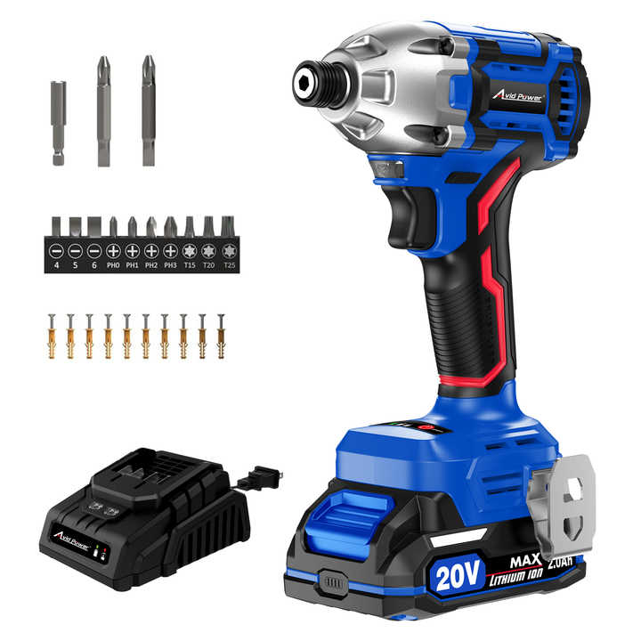 Avid Power 20V Impact Cordless Drill Power Tools Hand Wall Drilling ...