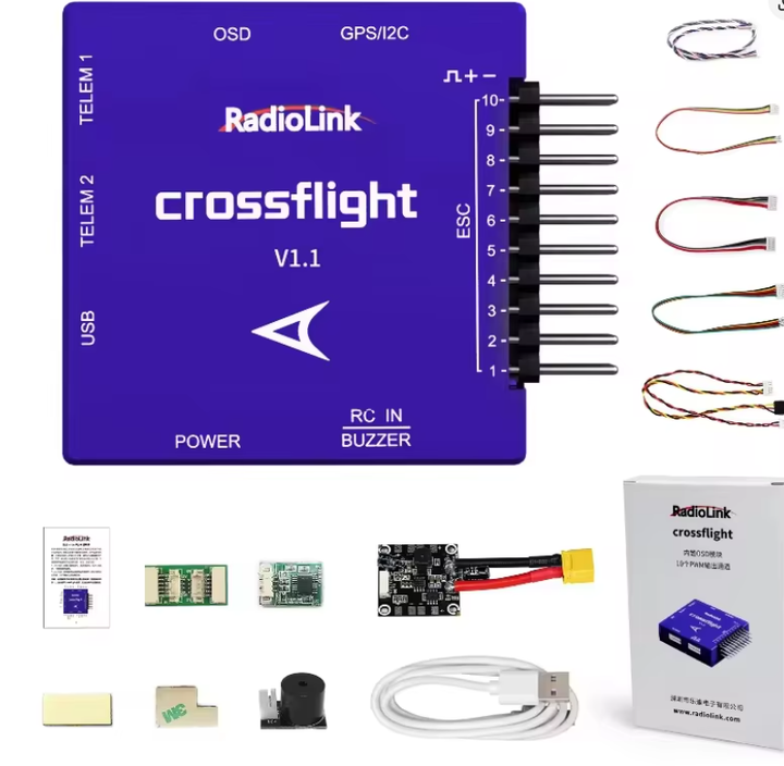 Radiolink Crossflight Flight Controller 2-12S 10 PWM FC Wih OSD Module ...