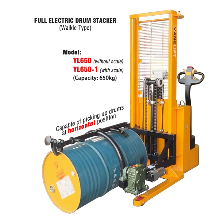 Barrel Rotating Lifter Elevator Handling Equipment Full Electric Drum ...