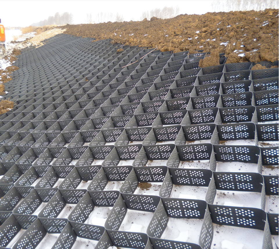HDPE Perforated Geocells for Road Construction Cellular Confinement ...
