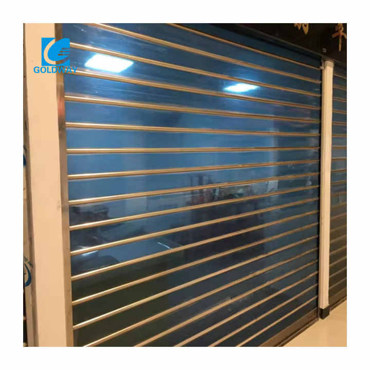 Beautiful Crystal Transparent Roller Shutter Door Rolling Door for Mall ...