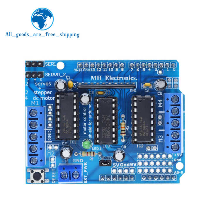 TZT L293D Motor Drive Shield for Arduino Duemilanove & Motor Control Board ODM