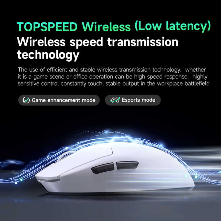 MCHOSE A7 Pro/Ultra Wireless Mouse Tri-Mode E-sports Gaming Mouse Lightweight PAW3950 42000dpi ...