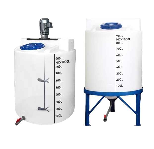 500L Conical Tank with AC Motor & Disperser for Liquid Mixing | Food ...