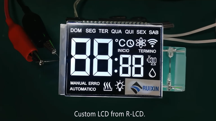 I2C SPI FPC Pin TN HTN STN FSTN VA Custom Digit LCD Display Thermostat Screen 7 Segment LCD ...