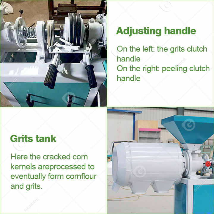Auto Corn Rice Grits Flour Make Maize Milling Starch Grind Mill Machine ...