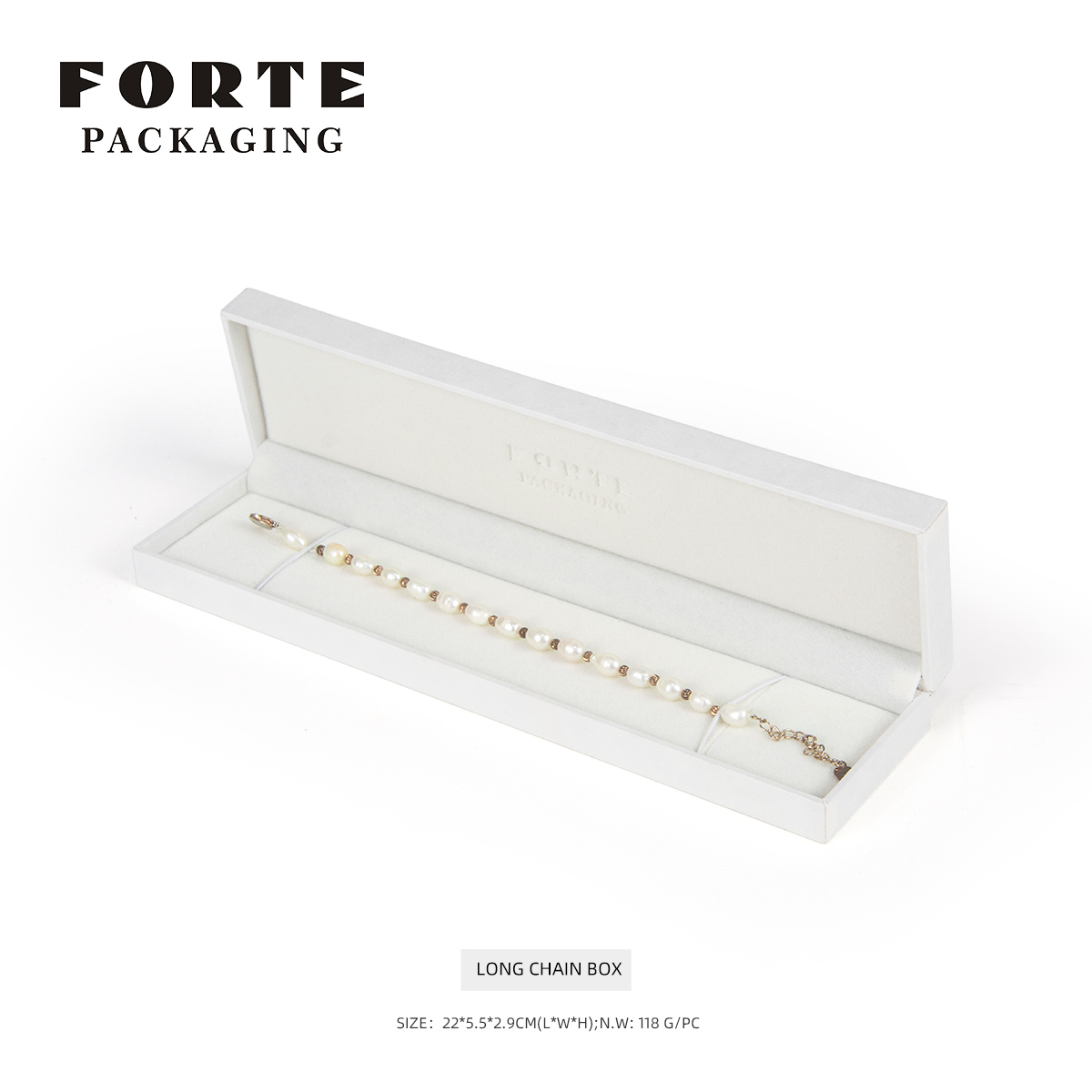 FORTE New Design White High-end Custom Jewelry Organizer Boxes Leather ...