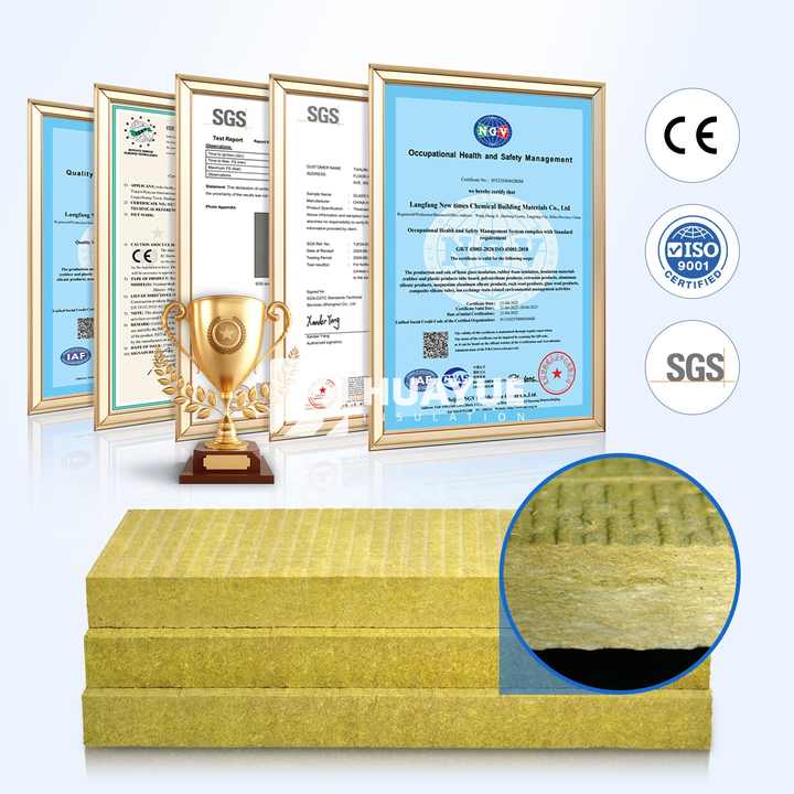 120kg/m3 Basalt Stone Mineral Rock Wool Insulation Material