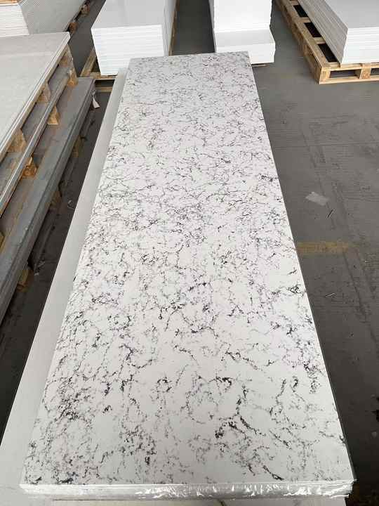 Calacatta Marble-Look Solid Surface Slabs 6-30mm | Countertop Panel ...