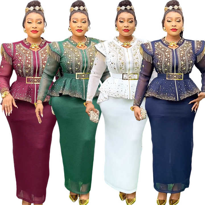 H & D African Fashions Dresses for Women Boubou Dashiki Traditional ...