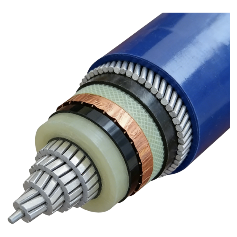 Aluminum Cable 33KV Single Core XLPE Insulated Armoured High Voltage ...