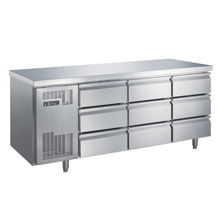 Commercial Stainless Steel Drawer Refrigerator with 12 Drawers ...