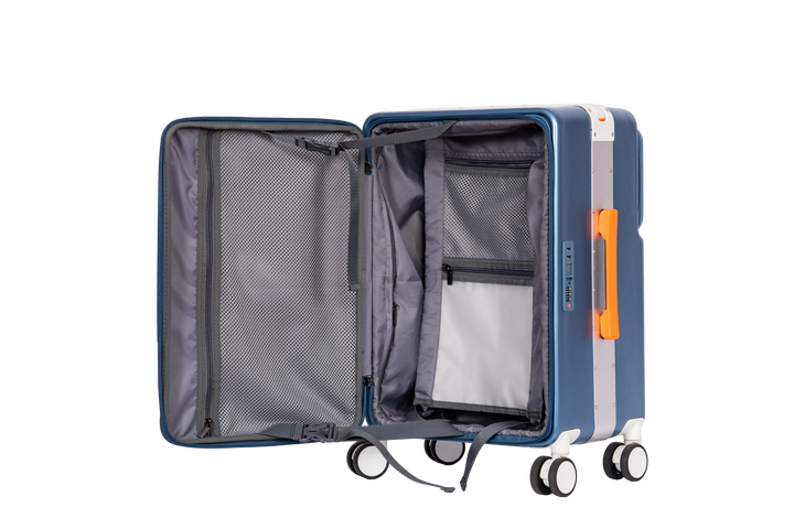 Smart Carry on Spinner Luggage Set Lightweight Anti-explosion PC Cabin ...