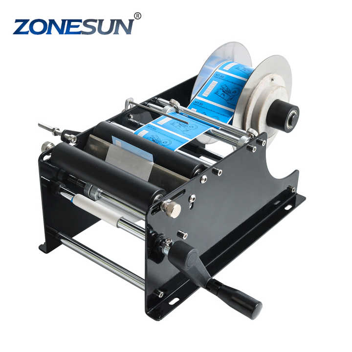 ZONESUN ZS-50 Manual Mineral Water Bottle Labeling Machine