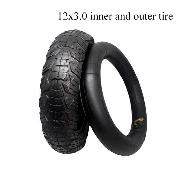 12x3.0 Rubber Tire Inner Outer Tire 12 Inch Non-slip Pneumatic Tire ...
