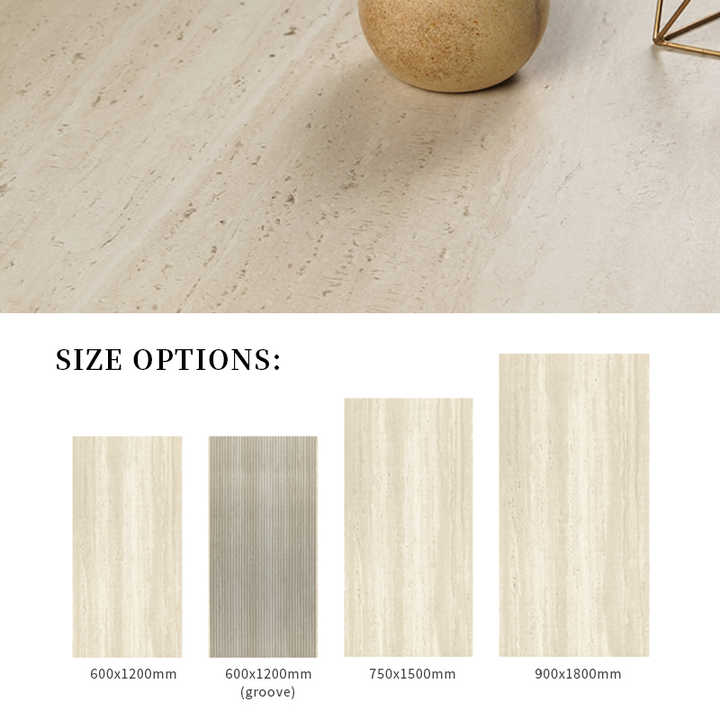 Transitional Travertine Look Porcelain Tile, Multi-Color Series for ...