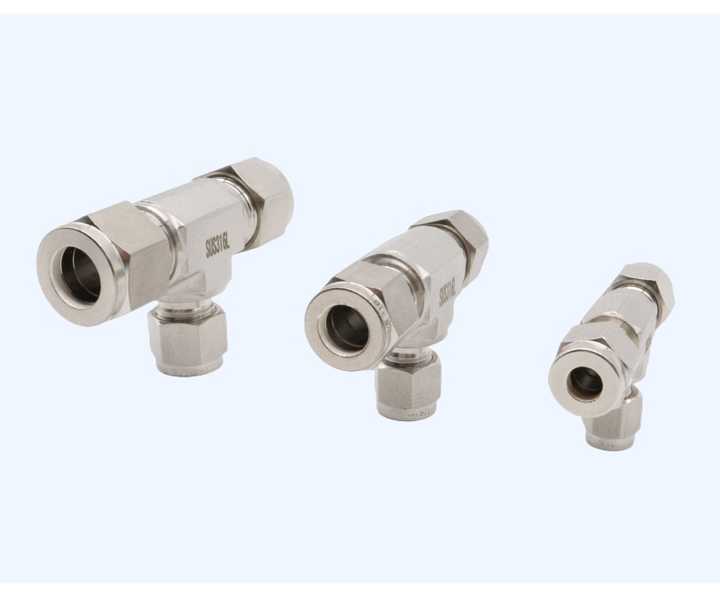 316 Stainless Steel Reducing Union Tee Compression Fitting 6mm 1/16in ...