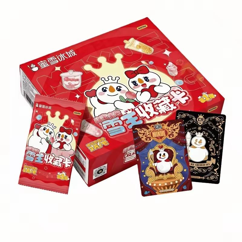 48 Box KAYOU Mixue Snow King Collectible Cards Peripheral Cute Toy Card ...