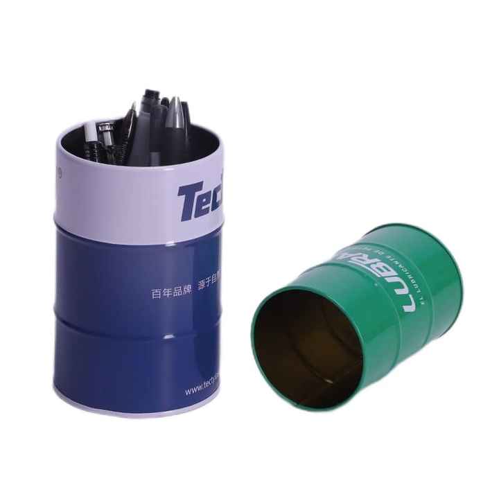 Custom Design Oil Drum Pen Holder - Eco-Friendly & Durable