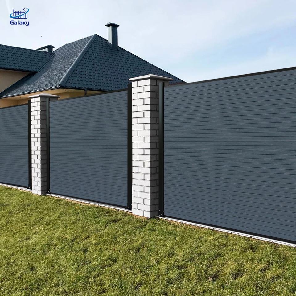 Ready Ship Alu Post House Fence Embossed 6-Foot Privacy Fencing ...