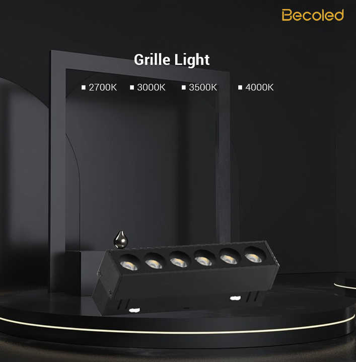 Adjustable 8W White LED Downlight Double Grille Lamp E27 Base Recessed ...