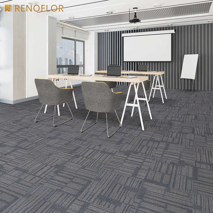 Eco-friendly Fireproof Cushioned Reversible Carpet Tile 50x50 PVC ...