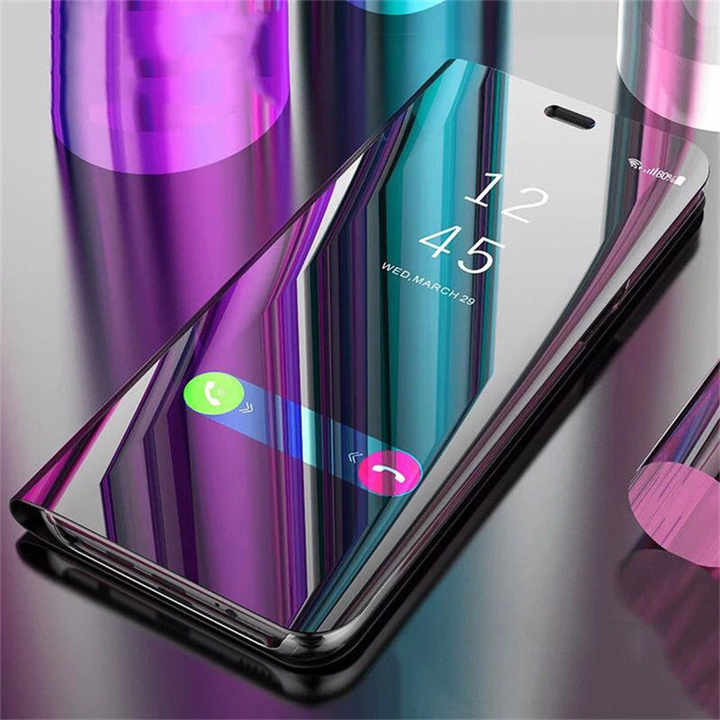 Smart Mirror Flip Phone Case for Samsung Galaxy S22 Plus