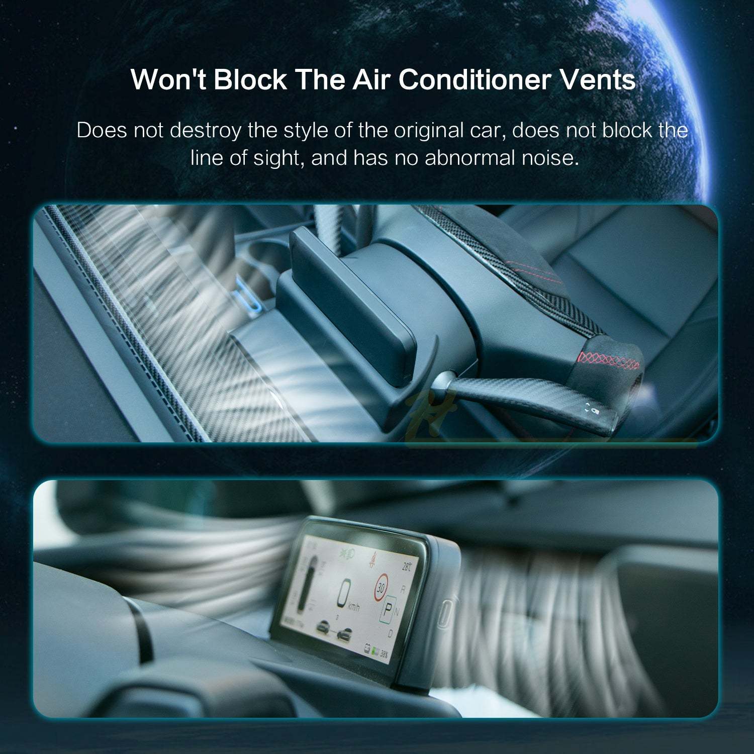 Hanxiu high-definition ultra-mini screen display is suitable for Tesla ...