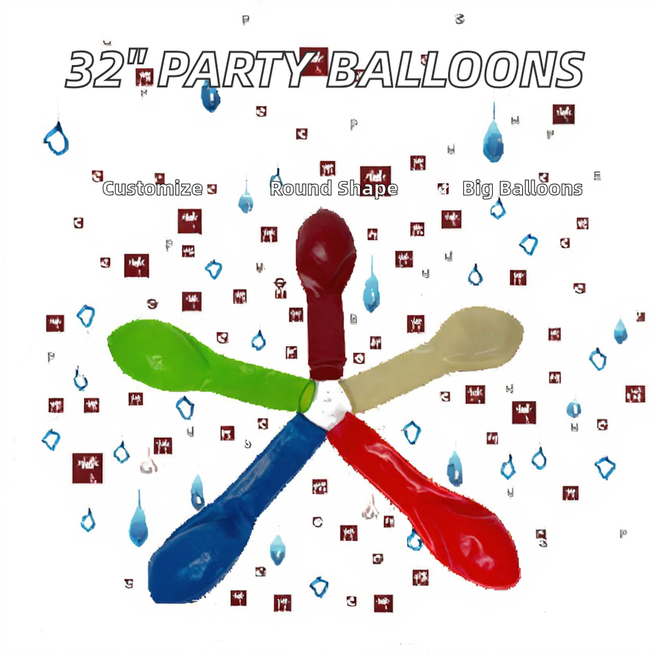 Factory 32-Inch Crystal Color Latex Balls Long Neck Balloons for New ...