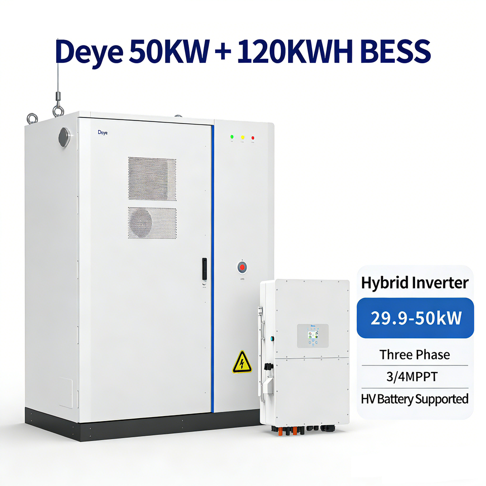 Deye Industrial Lithium Battery ESS GE-F120-2H2 50kW 122.8kWh LiFePO4 ...
