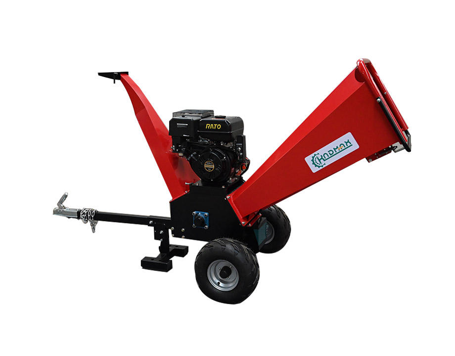 GC155 Drum Cutting Garden Waste Shredder 15HP 120mm Off-road Tire Wood ...