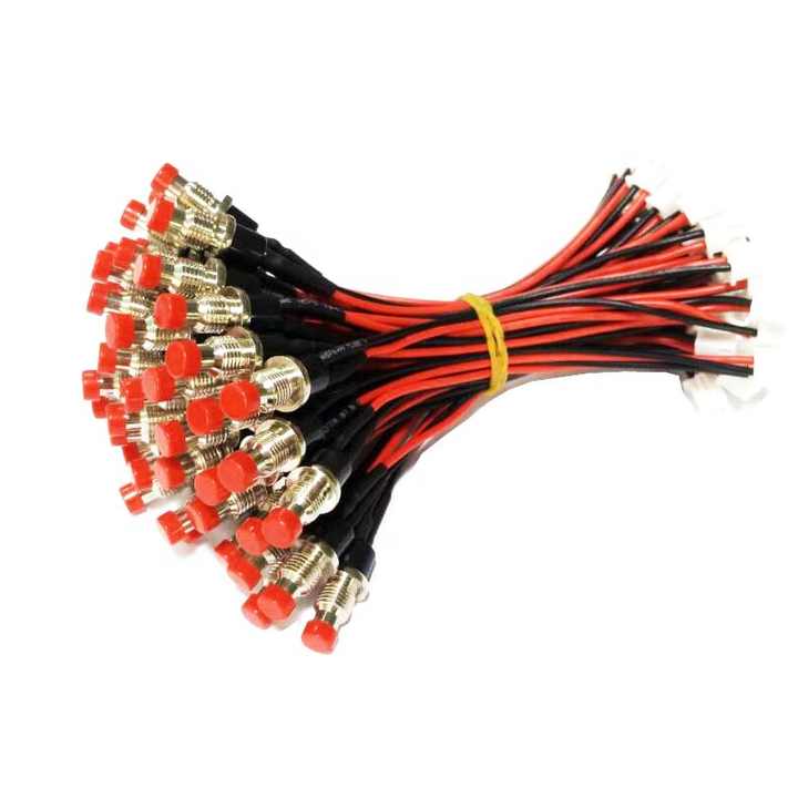 7mm Pe-Wired Momentary Mini Push Button 1A 2.3V Solder Terminal SPST ...