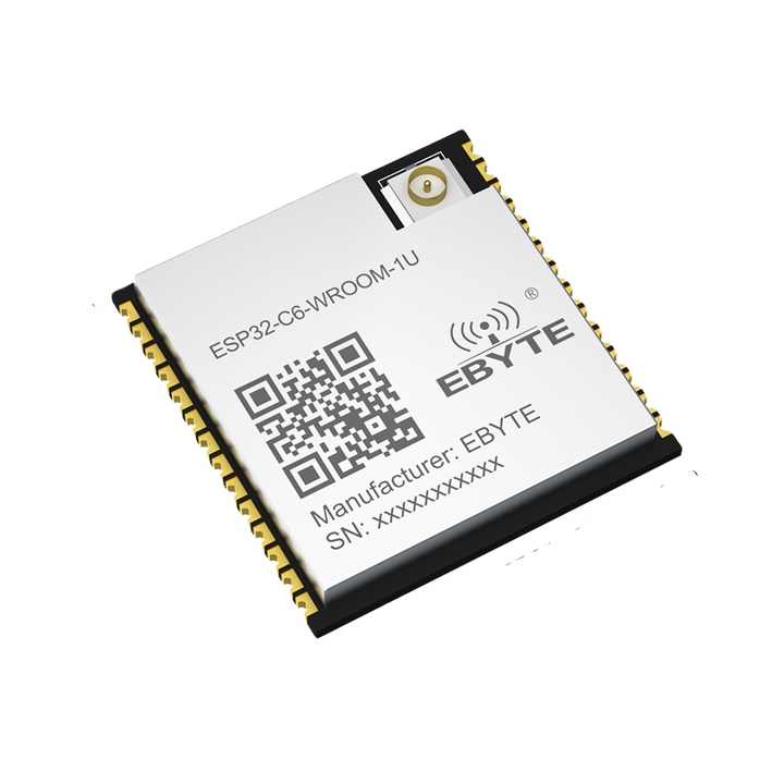 Ebyte ODM ESP32-C6-WROOM-1U small size 2412~2484MHz 180m ESP32-C6 chip ...