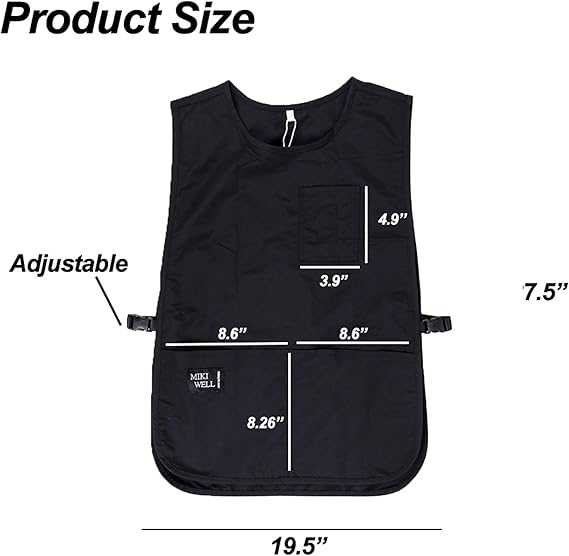 Custom LOGO Unisex Plain Color Waterproof Barber Work Apron Vest With ...