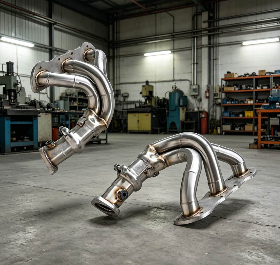 SS304 Racing Exhaust Header Manifold For Porsche 981 Cayman GT4 Boxster ...