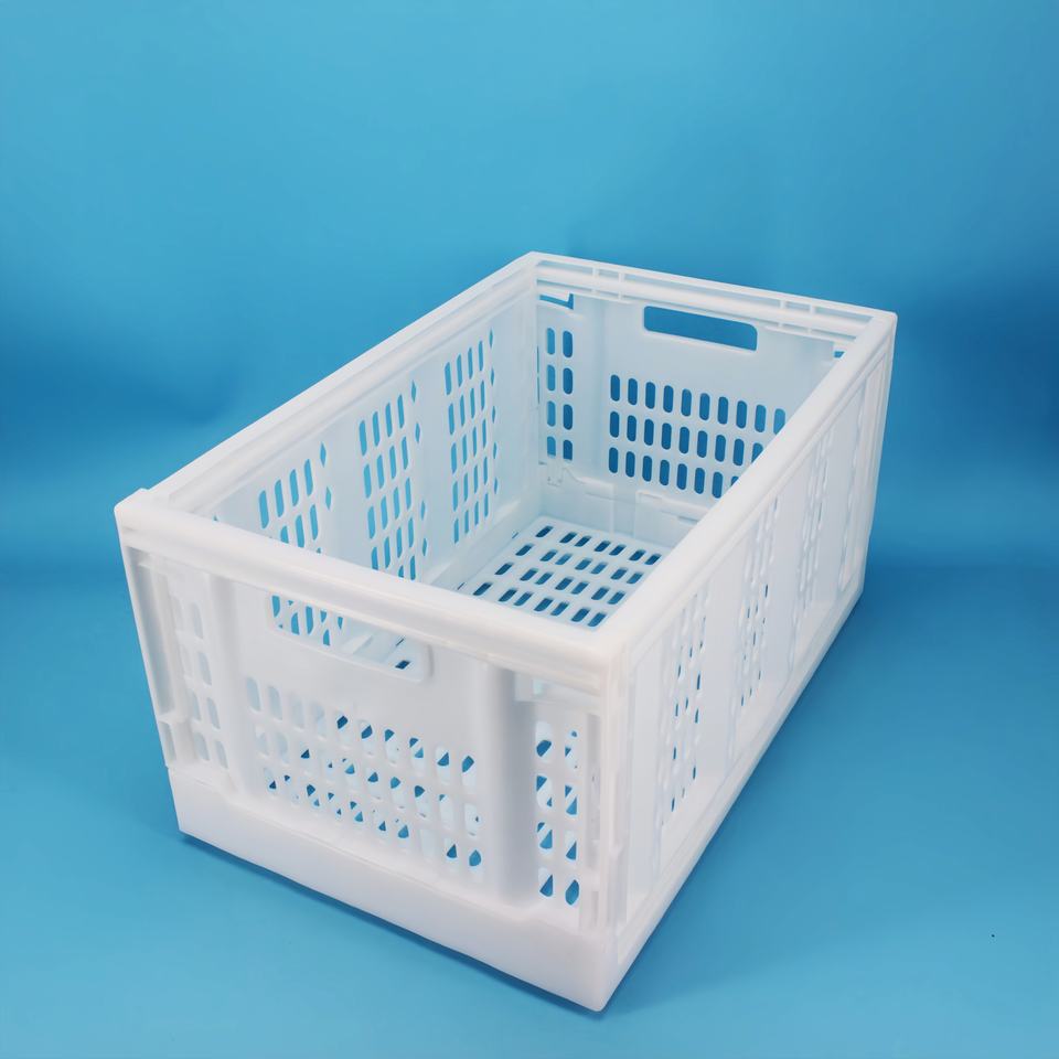 Foldable Plastic Crates for Supermarket Storage Rooms Inventory ...