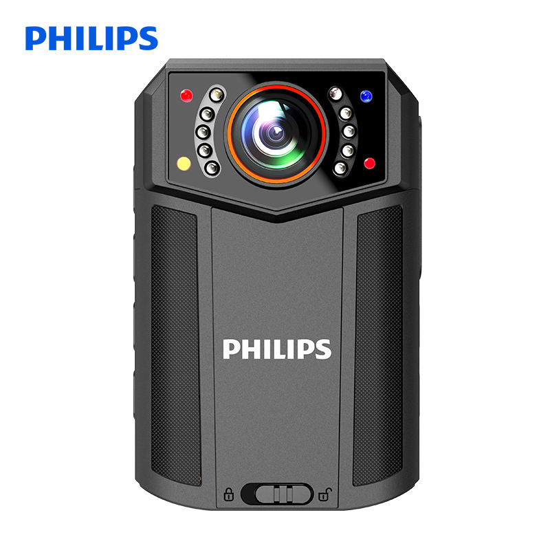 Philips VTR8203 Body Worn Camera - 4K, Anti-Shake, Nightshot