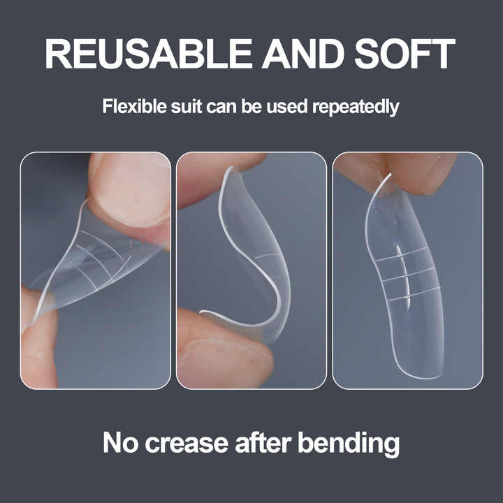 150pcs/box Dual Toenail Forms Full Cover Toenail Tips DIY Beauty ...