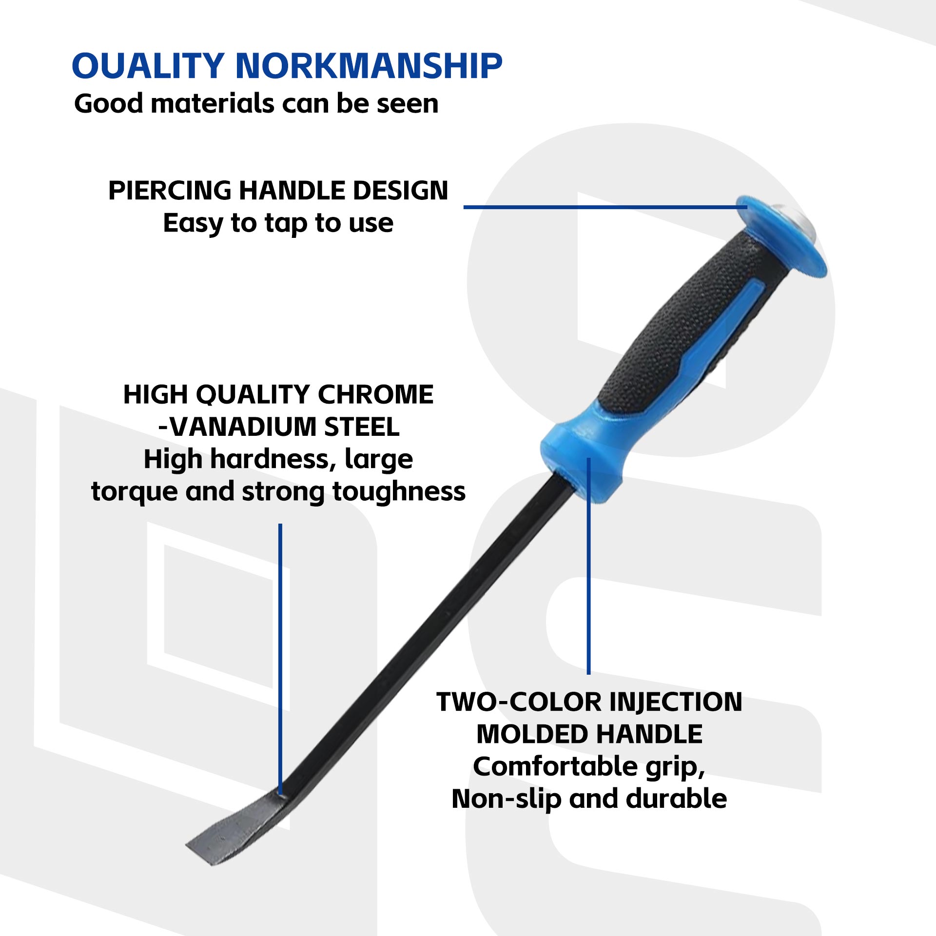 Reliable and Durable auto pry bar set for Professional Use
