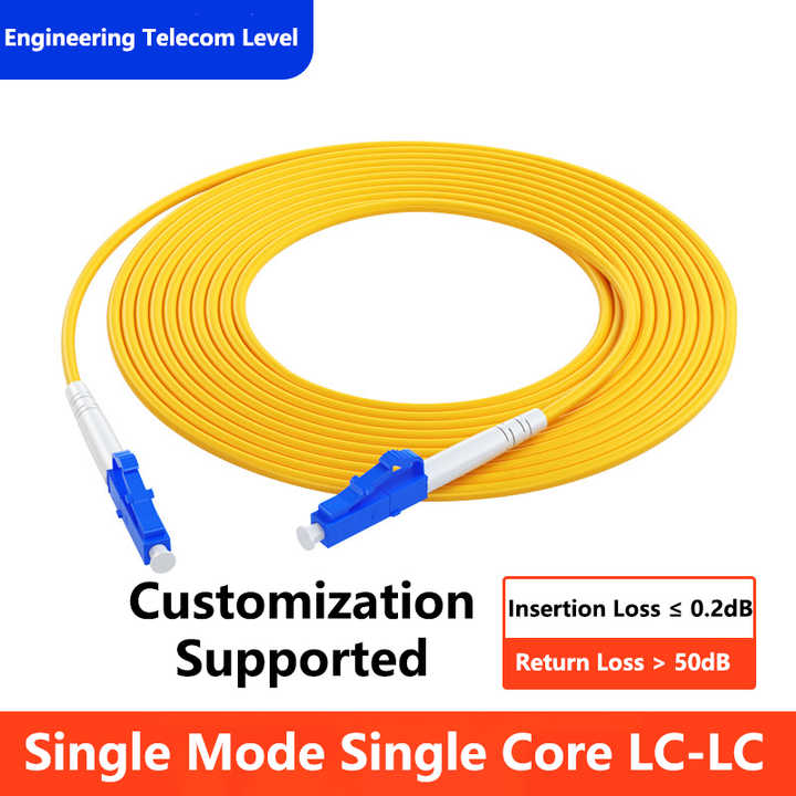 Simplex OS2 Single Mode LC Fiber Optic Patch Cable Optic Launch Cable with LC-LC Connector LSZH ...