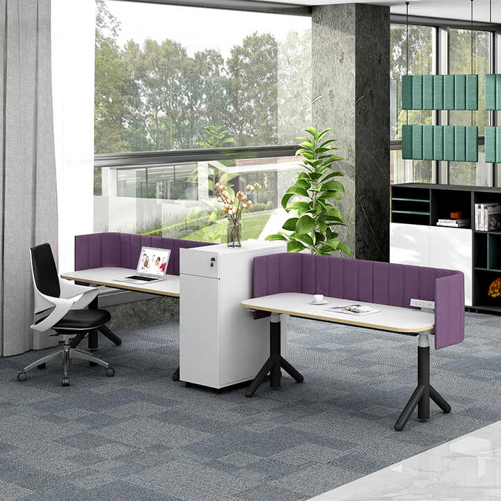4 Person Ergonomic Smart Work Station Electric Height Adjustable ...