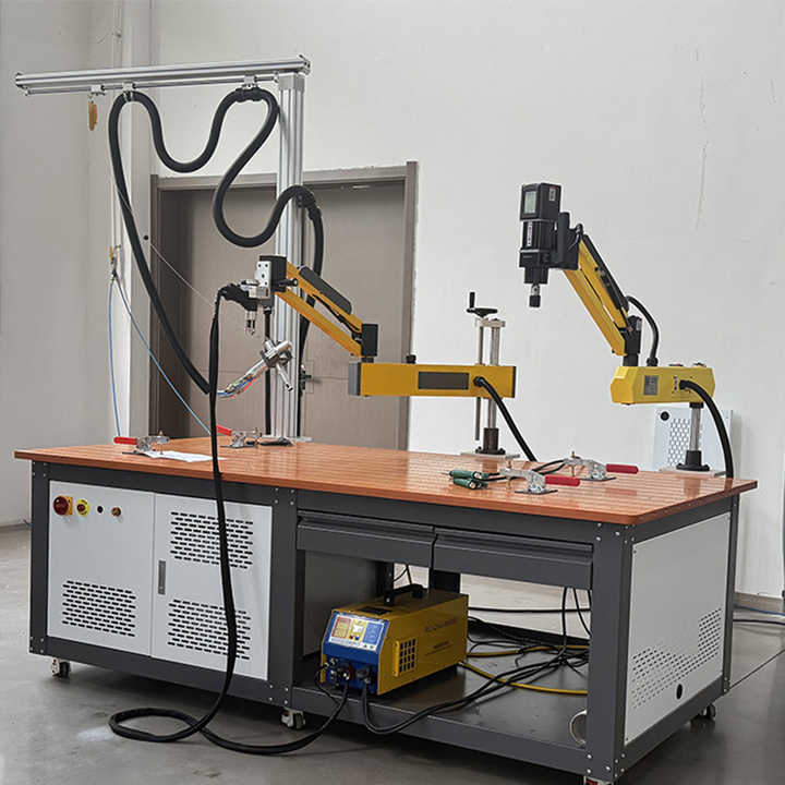 Manual Swing Arm Stud Welder Platform with Copper Surface Table and ...