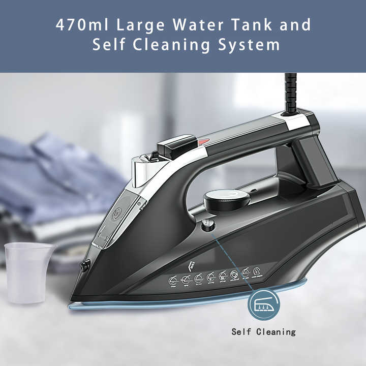 MOOSOO ST1800 Steam Iron - High Quality, Portable, and Efficient
