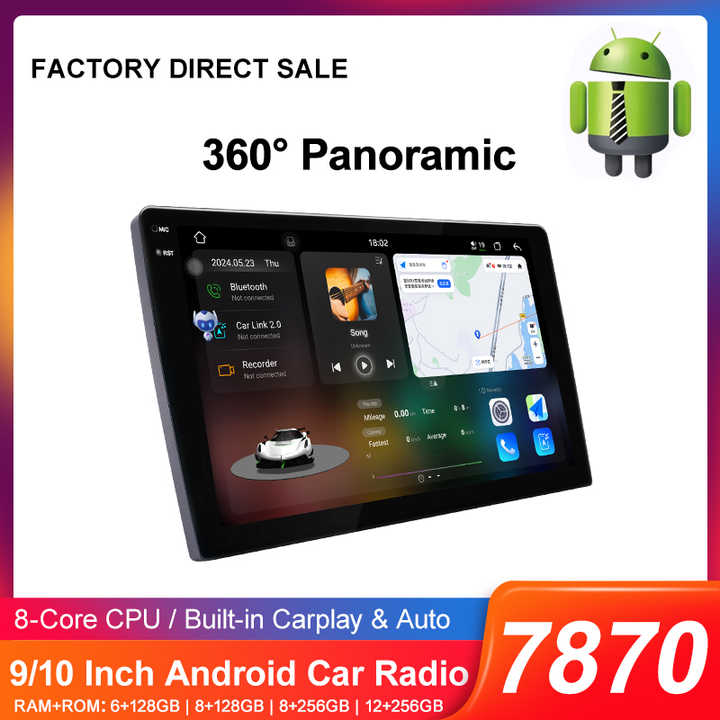 Universal 2K Android 13 Octa-Core Car Radio GPS DVD Player