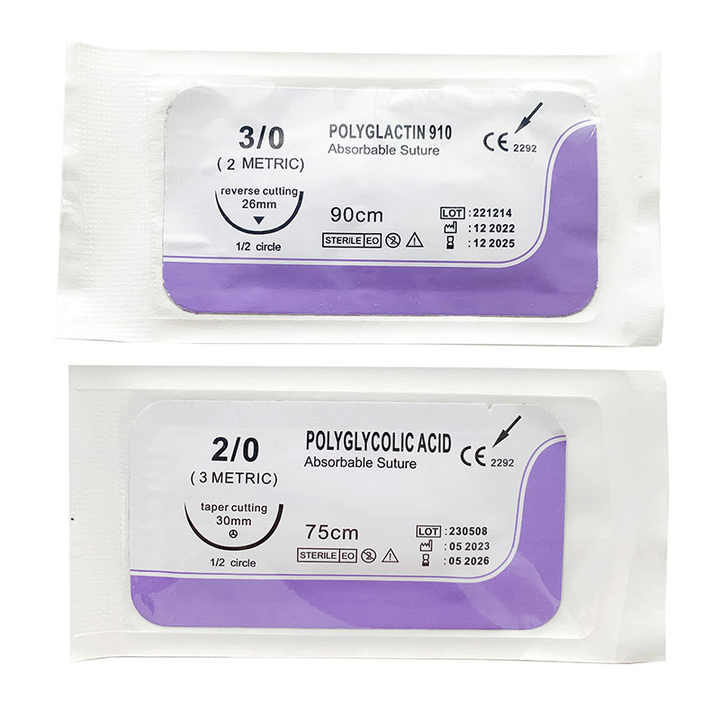 Factory Direct Sterilization Treatment Absorbable Polyglactin 910 Pgla ...