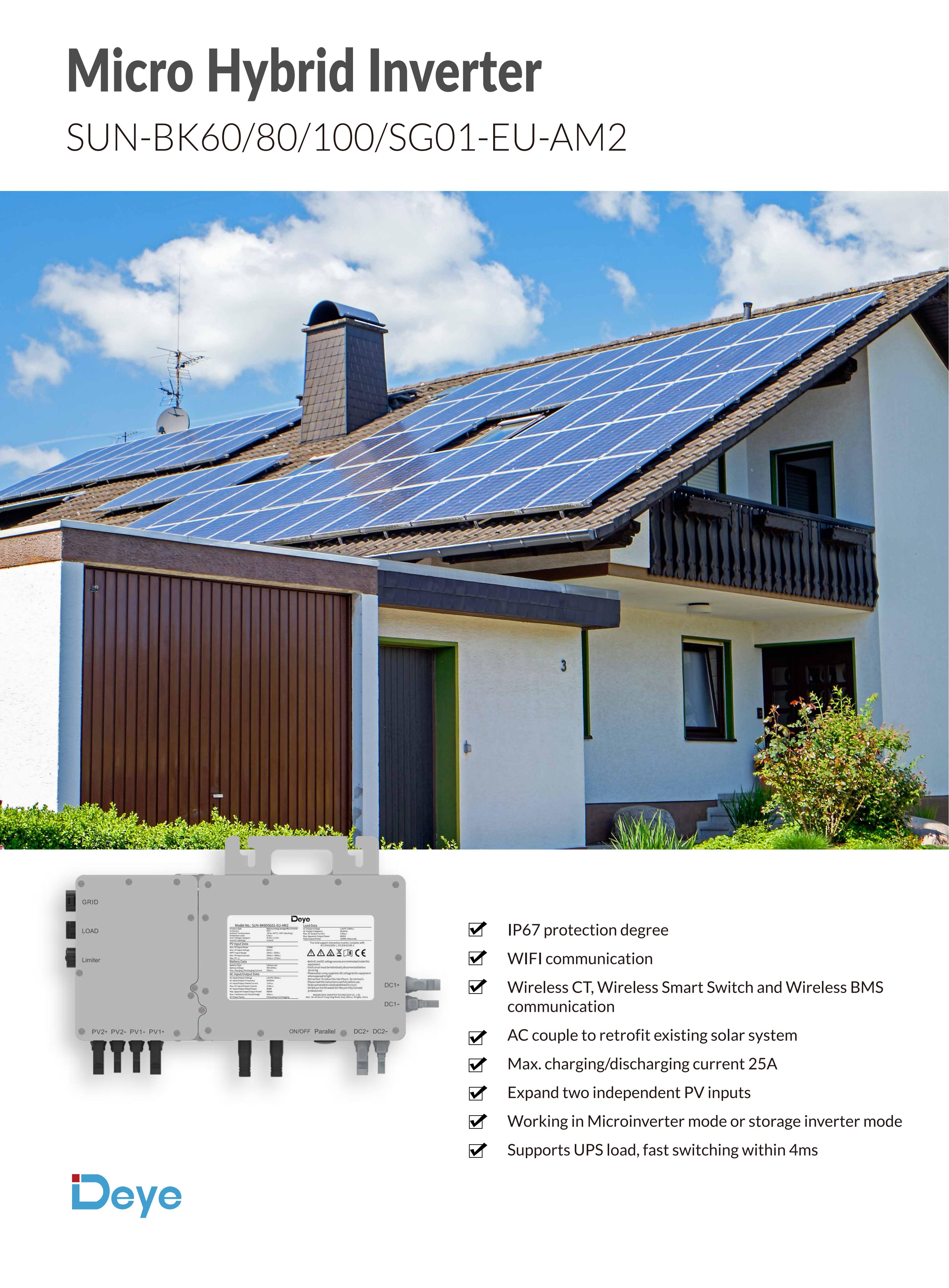 Maximize Efficiency with Advanced deye micro hybrid inverter for Global ...
