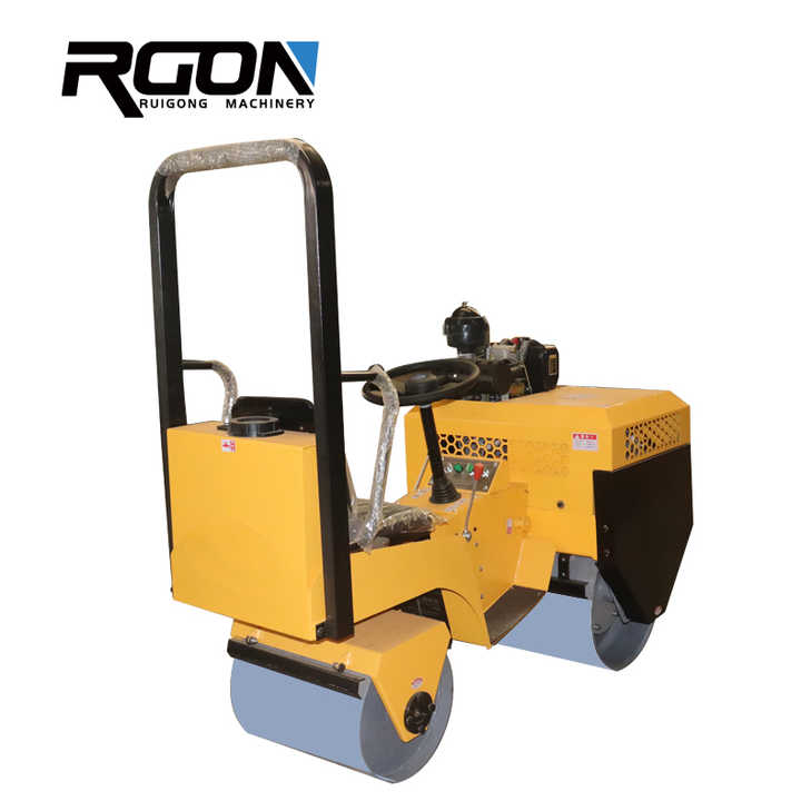 Mini Hydraulic Full Ride-On Asphalt Roller Double Drum Vibratory ...