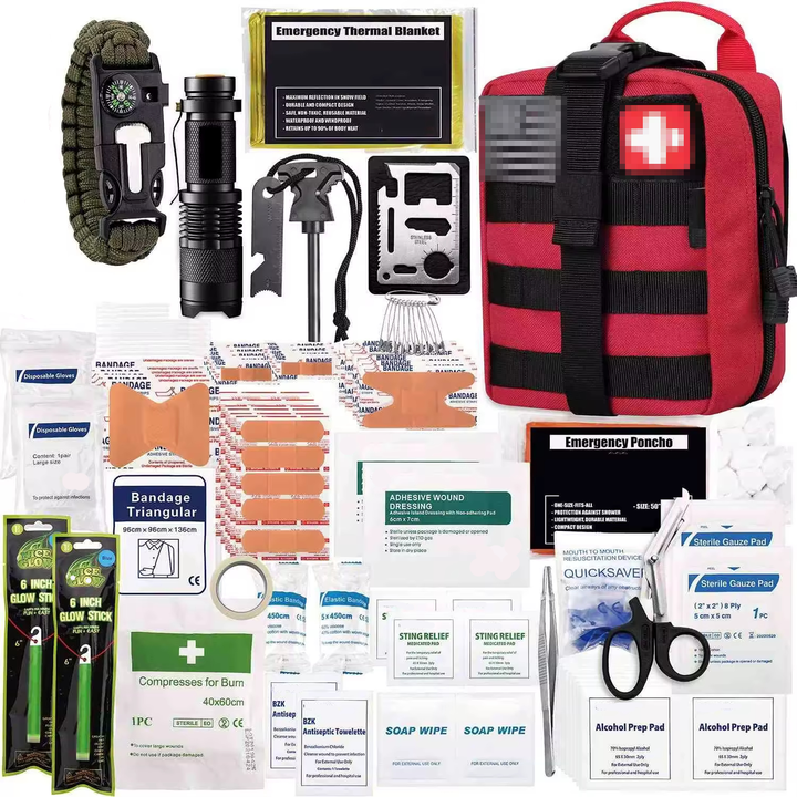 Full Set of Emergency Survival Kit for Paramedics Compact First Aid Kit ...