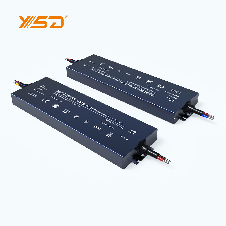 300W IP67 Waterproof Super Thin Aluminum LED Driver 30W-500W AC-DC ...