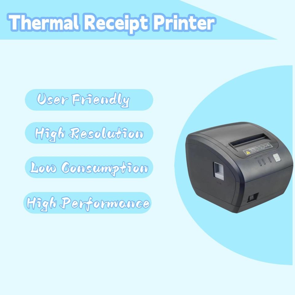 Ideal Price 80mm Thermal Receipt Printer Desktop Direct Thermal POS ...